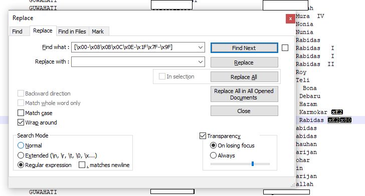How To Find Non ASCII Unprintable Characters Using Notepad Plus Plus 